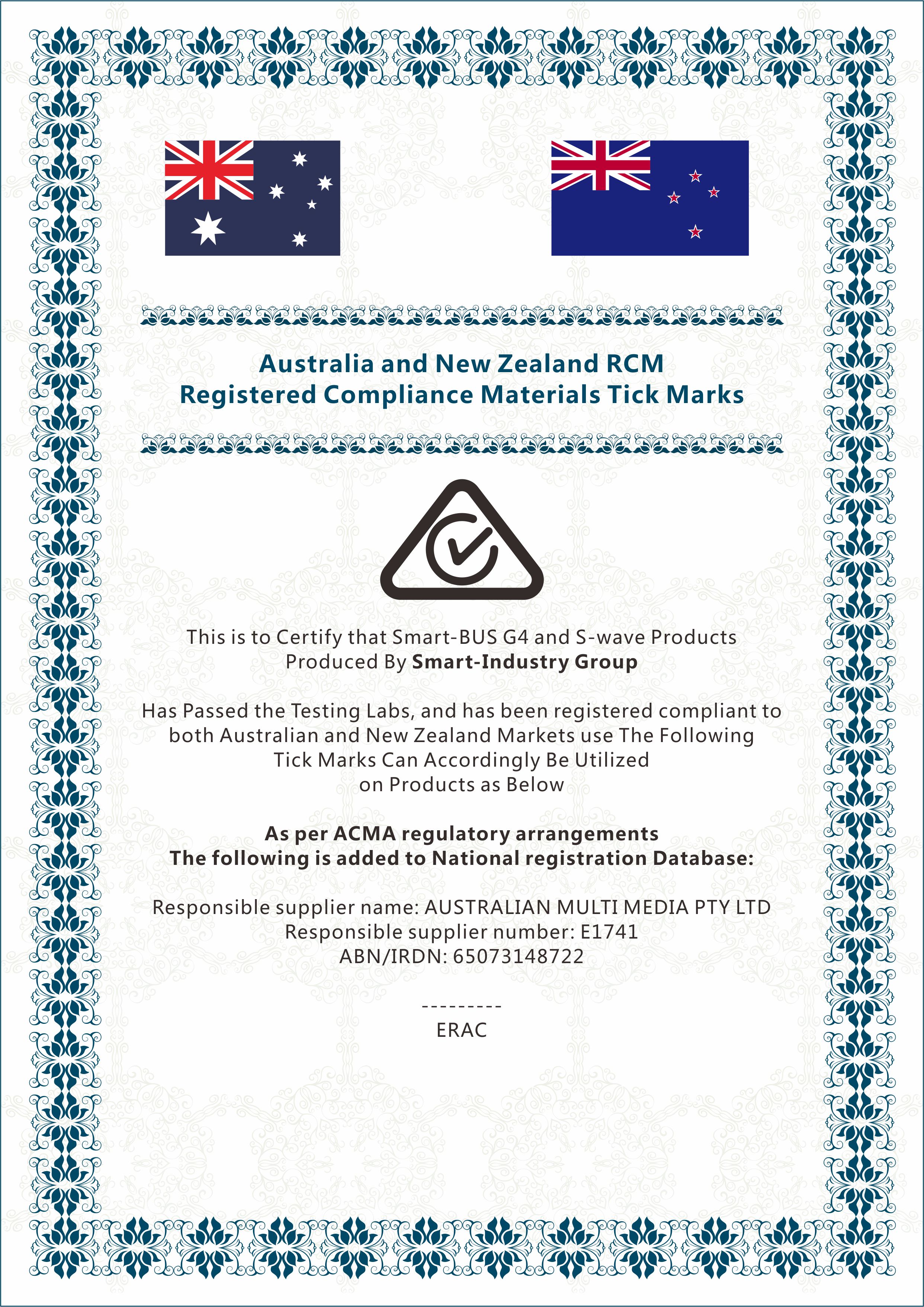 Australia / New Zealand Standards